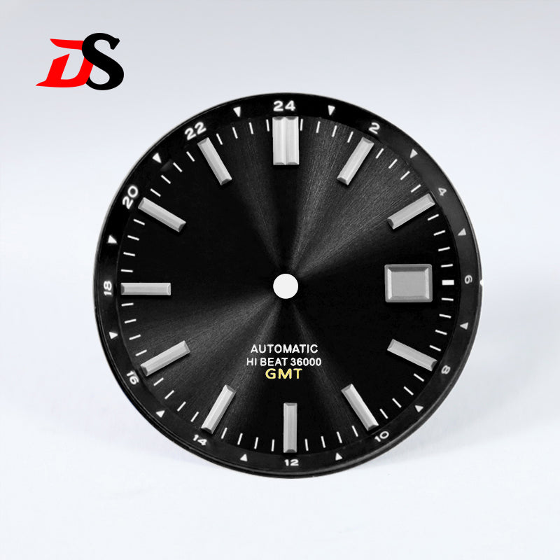 32.5mm HI-BEAT 36000 GMT Sunburst Dial for 40mm 44GS Case NH34 Movement ...