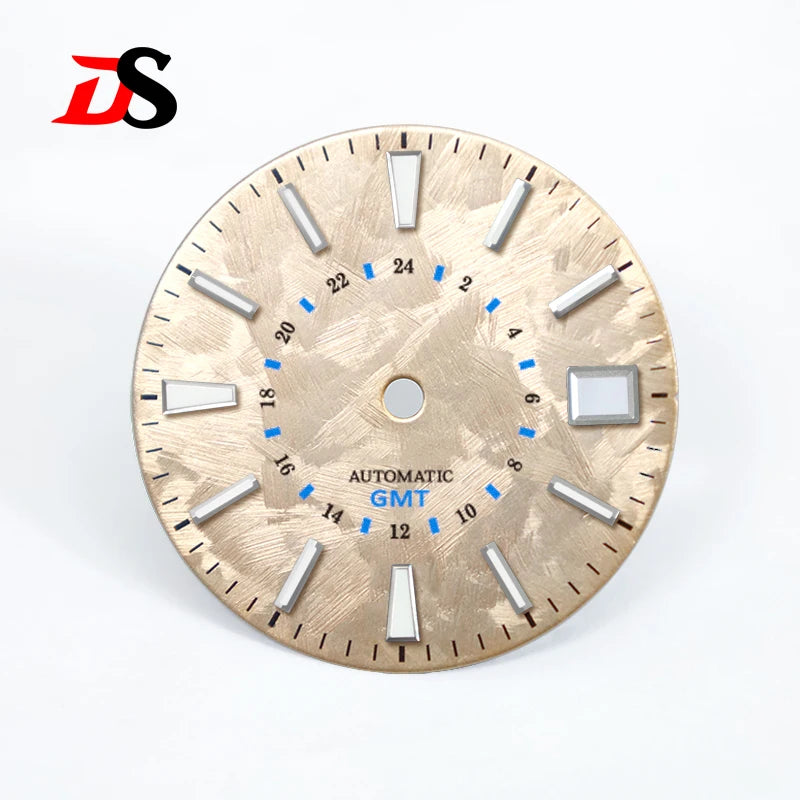 DS Sakura blue GMT Dial 28.5mm Blue Luminous NH34GMT Movement – DSWATCH